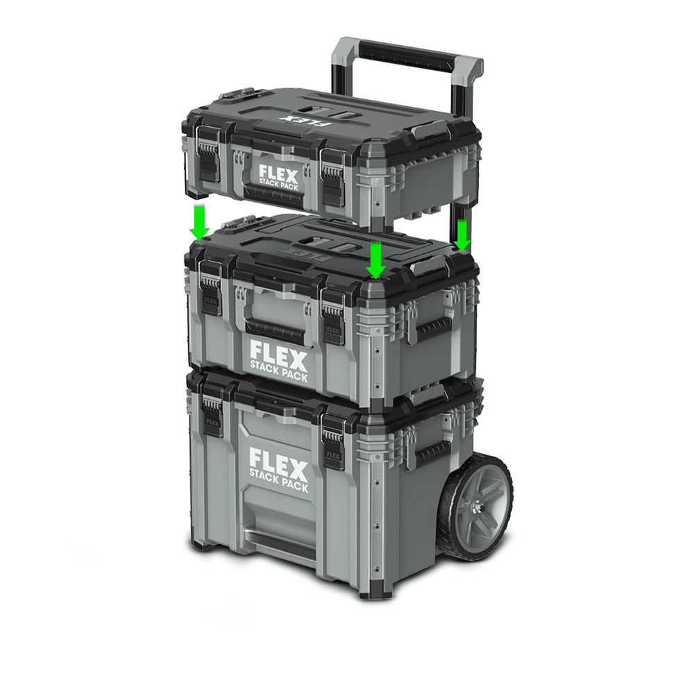 Flex FSMA1101-3 3pce STACK PACK Storage System Set