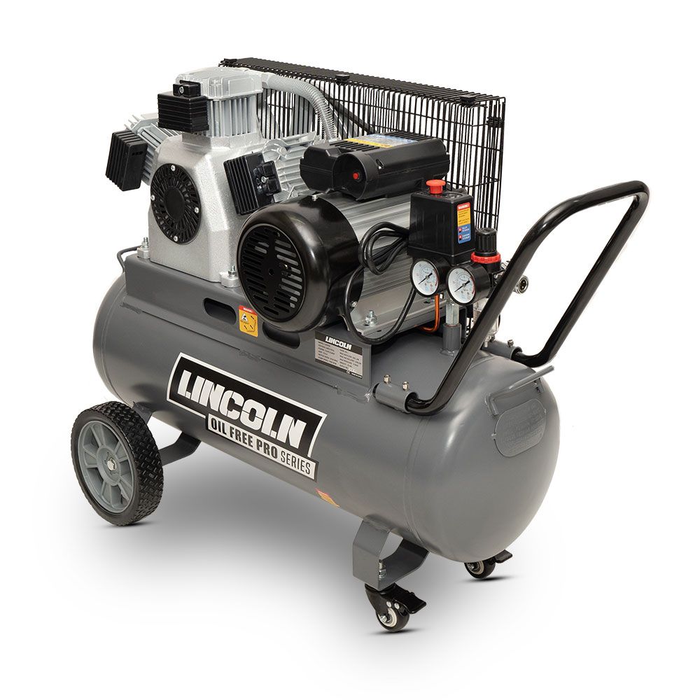 Lincoln LOFB100 3.5HP 100L Oil Free Belt Drive Air Compressor