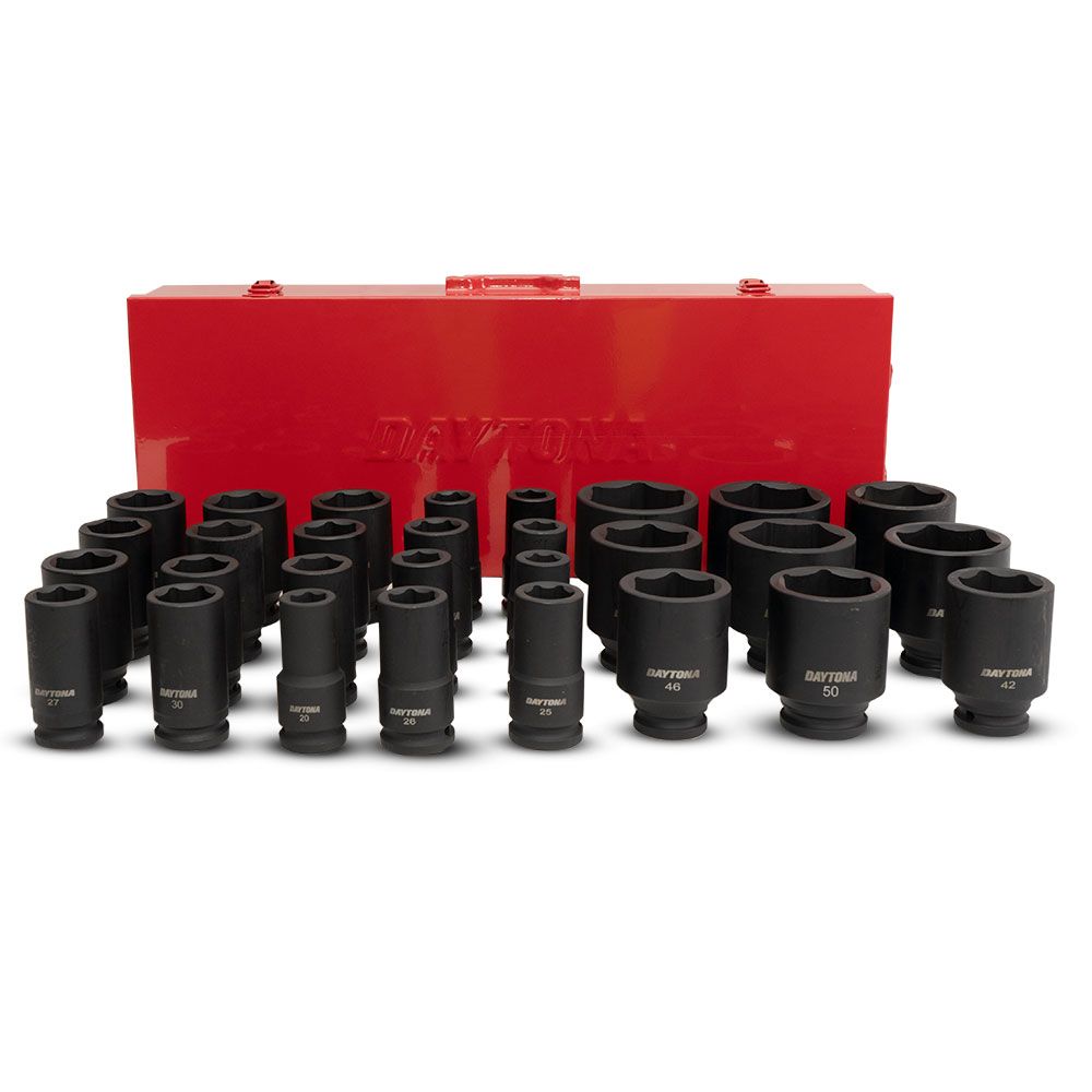 Daytona DISE2934 29Pce 3/4" Deep Impact Sockets Set Metric CR-M0