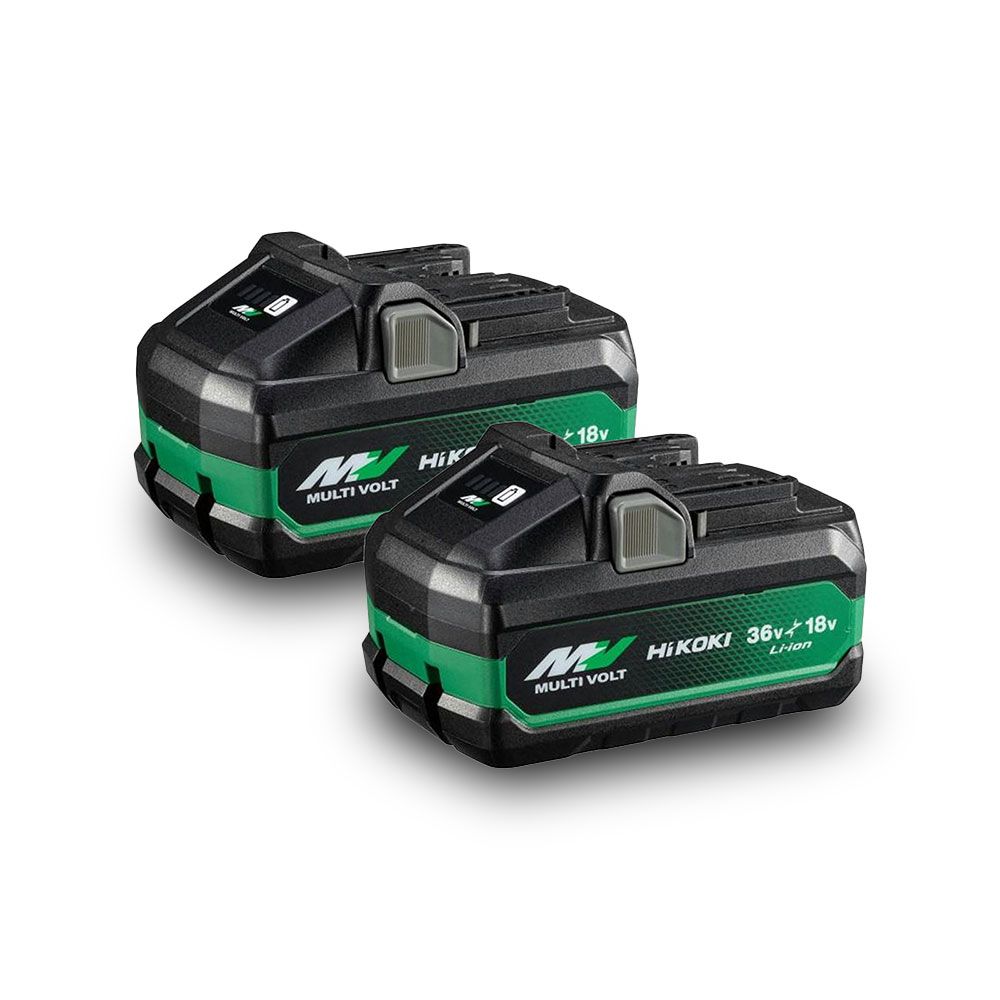 HiKOKI BSL36A18X(TWN) 18V/36V Multivolt 5.0/2.5Ah Lithium-Ion Battery Twin Pack