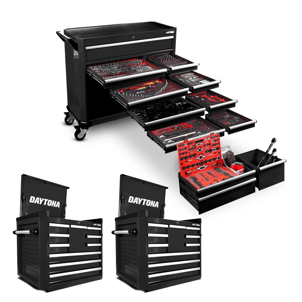 Daytona D655PSB2XD10DCBK 655pce Mechanical Tool Kit with 2 Chests ...