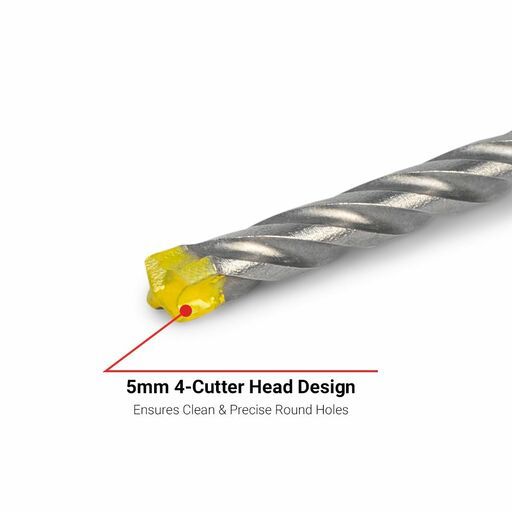 MAGNUS M51104 5MM X 110MM SDS Plus 4 Cutter Drill Bit