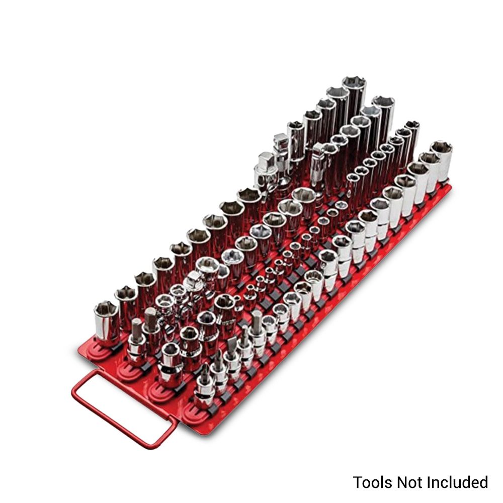 Toledo 302210 80pce 1/4", 3/8", 1/2" Heavy Duty Socket Tray Rail