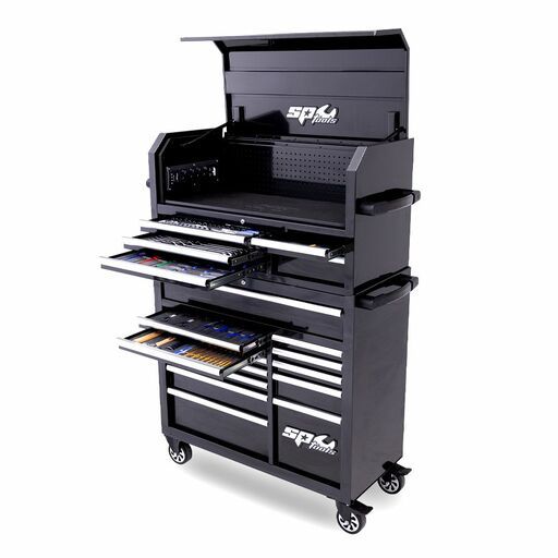 SP Tools SP59551X 305pce Metric/SAE Sumo Series Power Hutch 18 Drawer ...