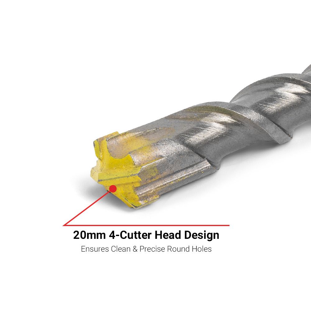MAGNUS M202604 20mm x 260mm SDS Plus 4 Cutter Drill Bit