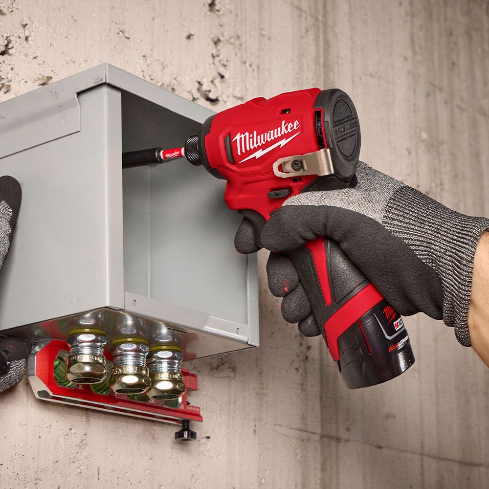 Milwaukee M12BLIDRC0 12V Li-ion Cordless Brushless Sub-Compact 1/4" Hex ...