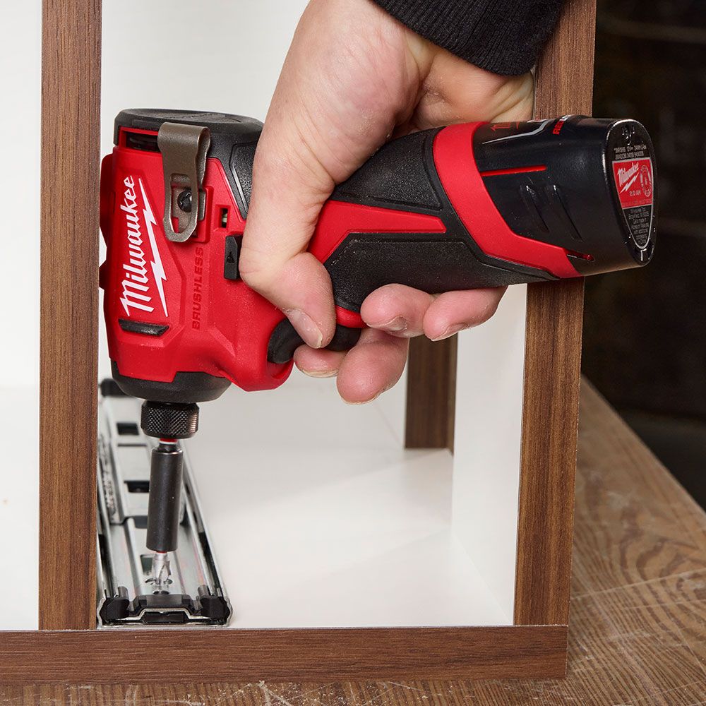 Milwaukee M12BLIDRC0 12V Li-ion Cordless Brushless Sub-Compact 1/4" Hex ...