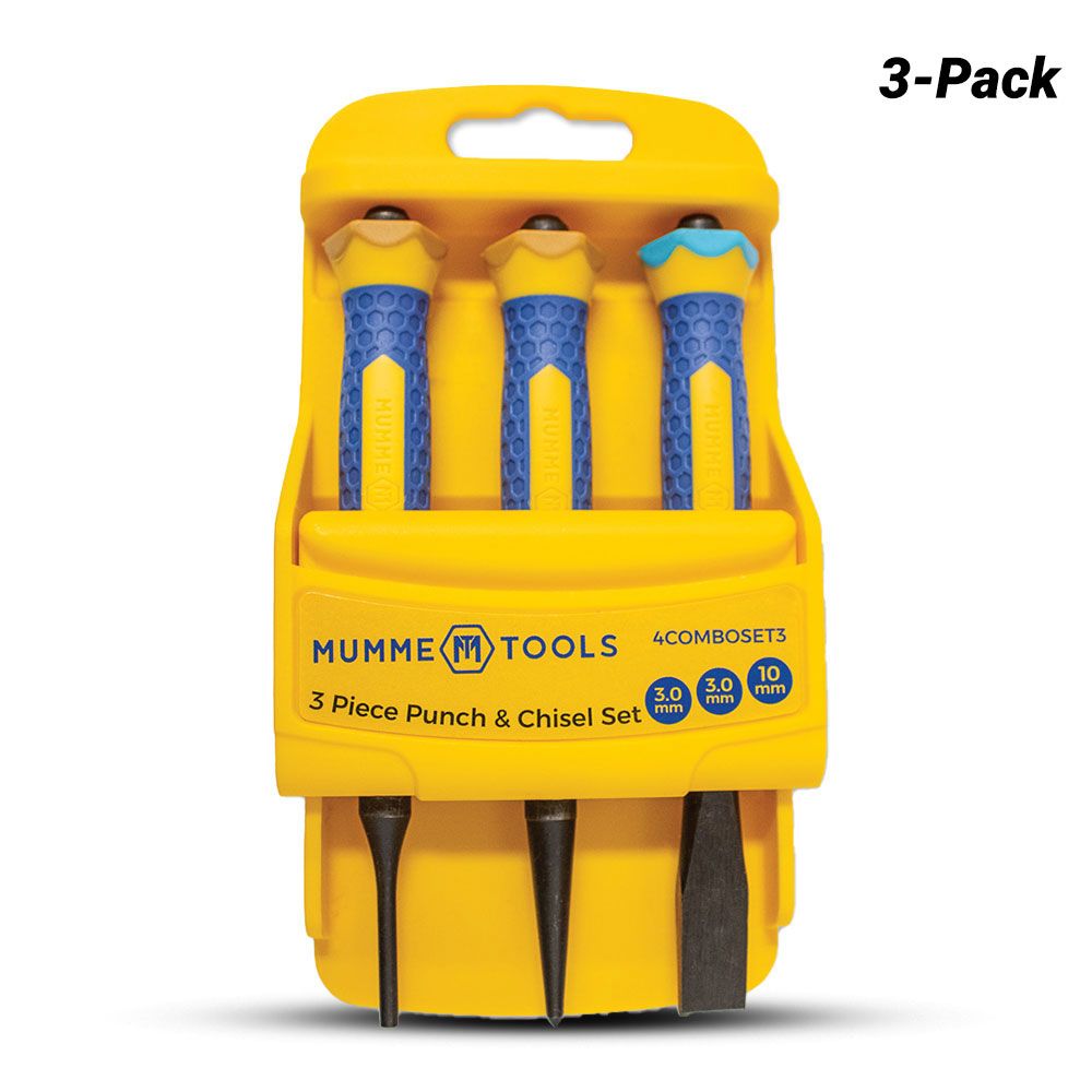 Mumme Tools 4COMBOSET3 3pce Punch And Chisel Combination Set