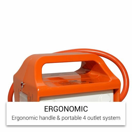 Bayer B10AMPH 240V Heavy Duty Quad Outlet Portable Power Safety Box ...