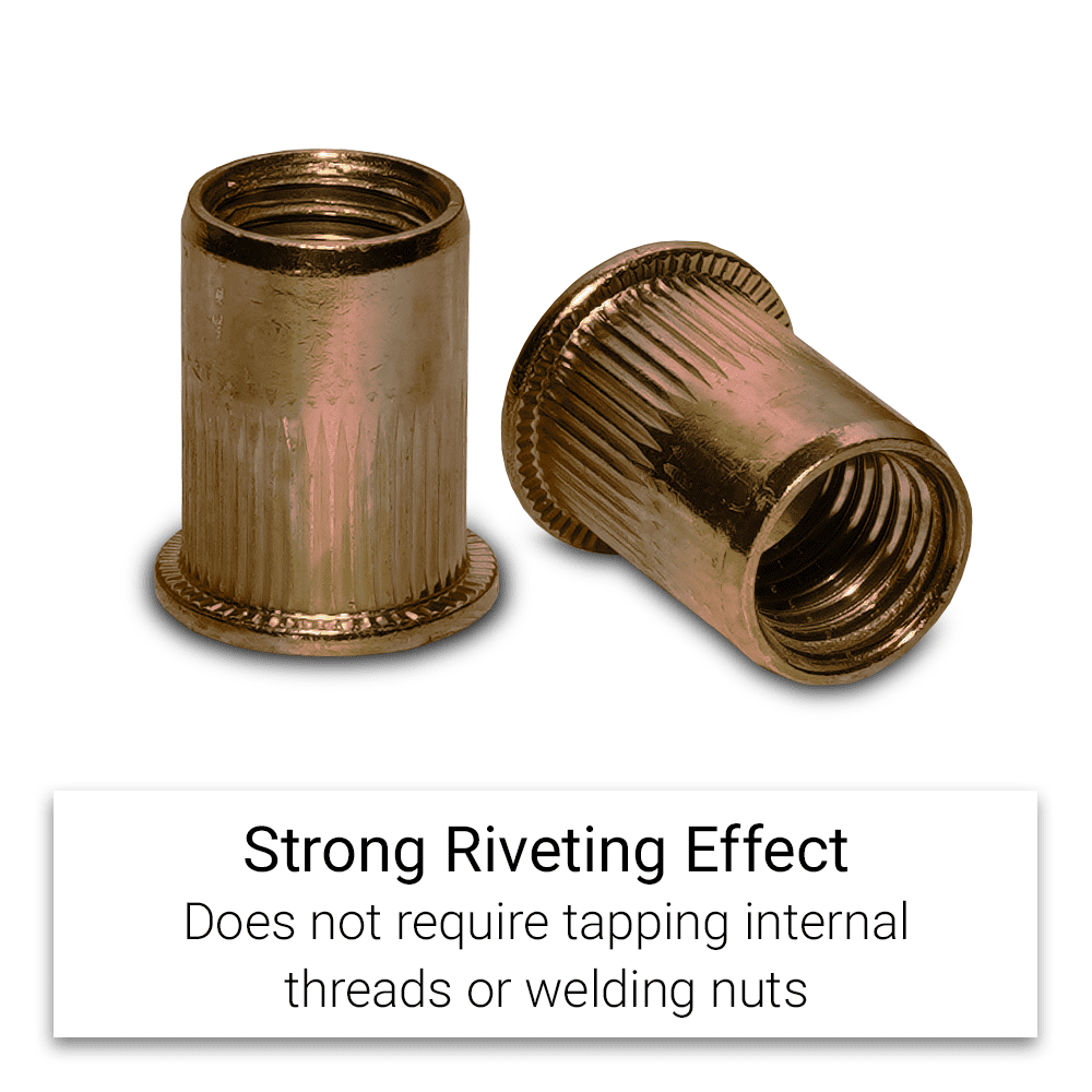 Fixed Fasteners FMR220 220pce Mixed Rivet Nut Kit Zinc Plated Carbon Steel