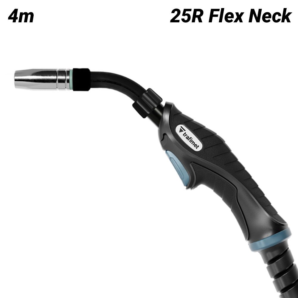 Trafimet MA4262-040 ERGOPLUS 4m 25R Flex Neck Air Cooled MIG Torch with Euro Connection