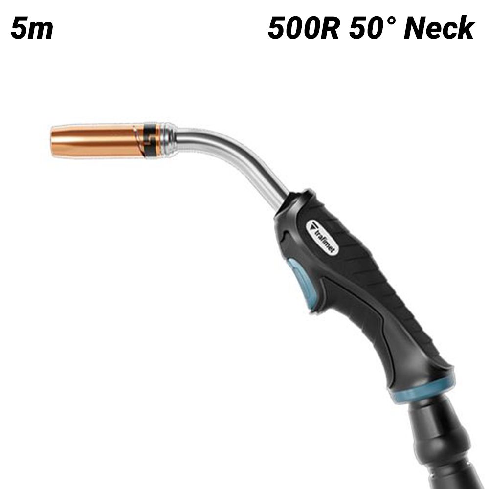Trafimet MB2632-050 ERGOPLUS 5m 500R 50º Neck Water Cooled MIG Torch ...