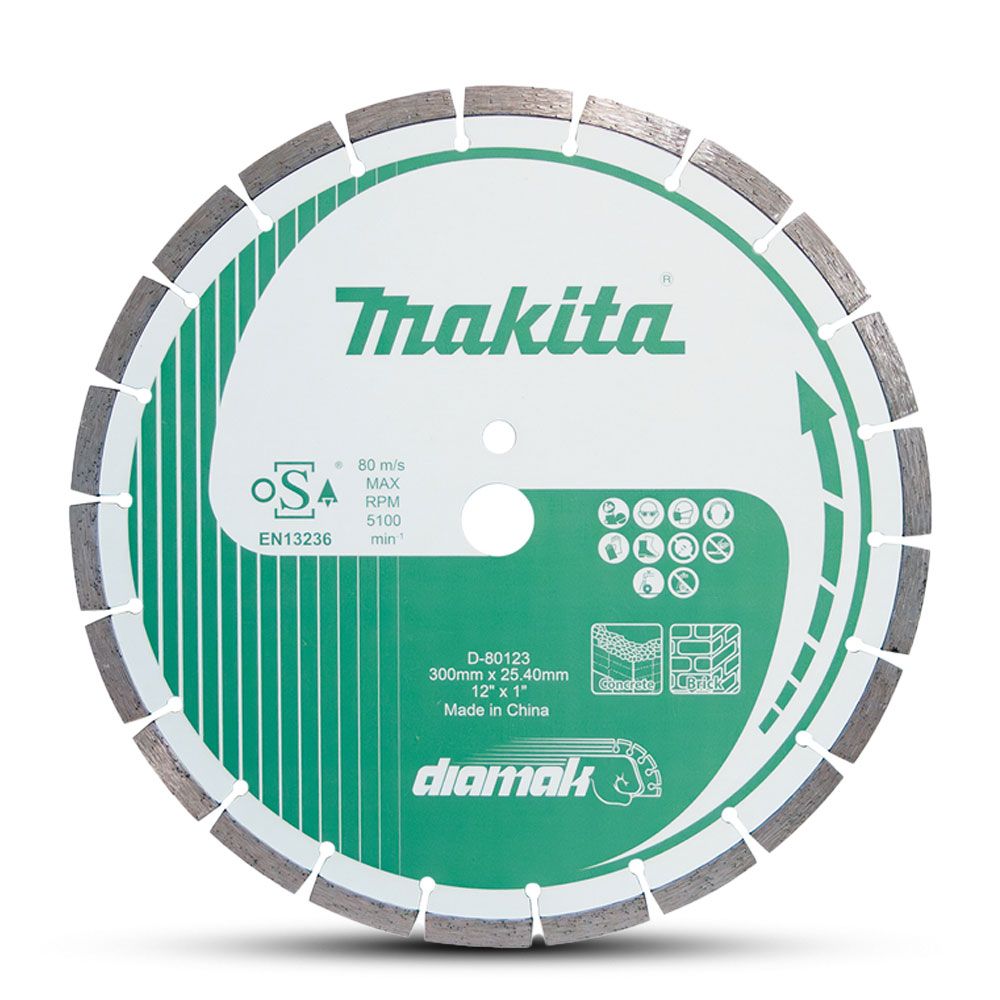 Makita D-80123 300mm x 25.4mm/20mm DIAMAK Segmented Diamond Blade