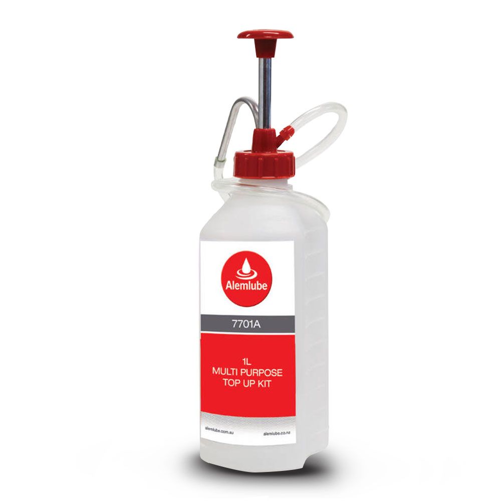 Alemlube 7701A 1L Oil Pump and Bottle