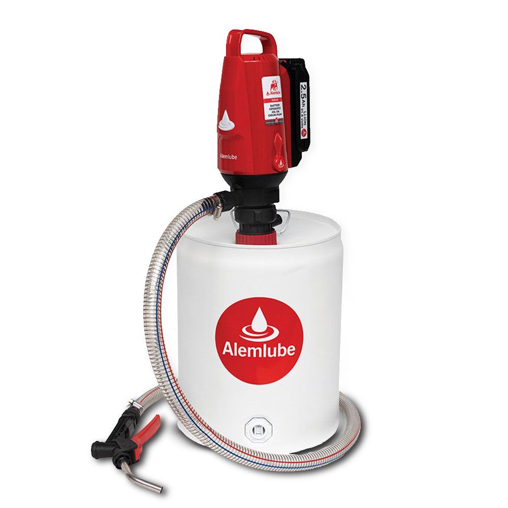 Alemlube 11028 20L Battery Oil Drum Pump Kit