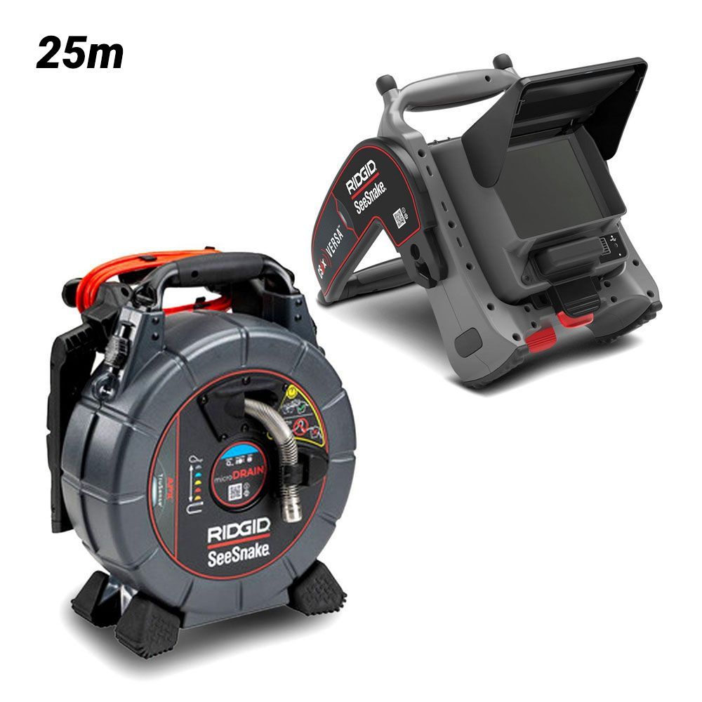 Ridgid 70038 + 6CS6x VERSA (64943) SeeSnake 25m NANOreel Inspection ...