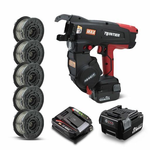 MAX RB441TCE + TW1061T 14.4V 4.0Ah Li-ion Cordless Brushless Rebar ...
