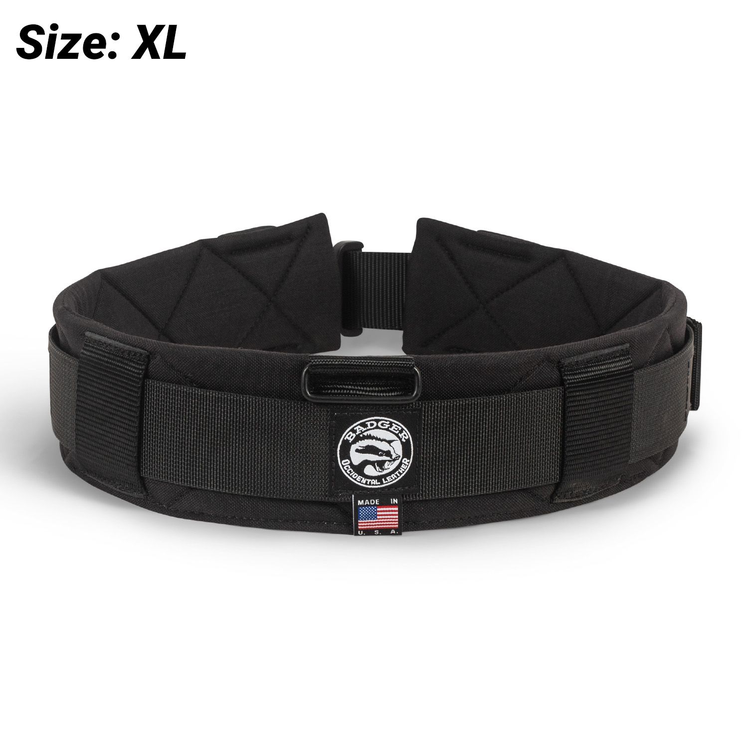 Badger Tool Belts 411030 Straight Belt Black - XL