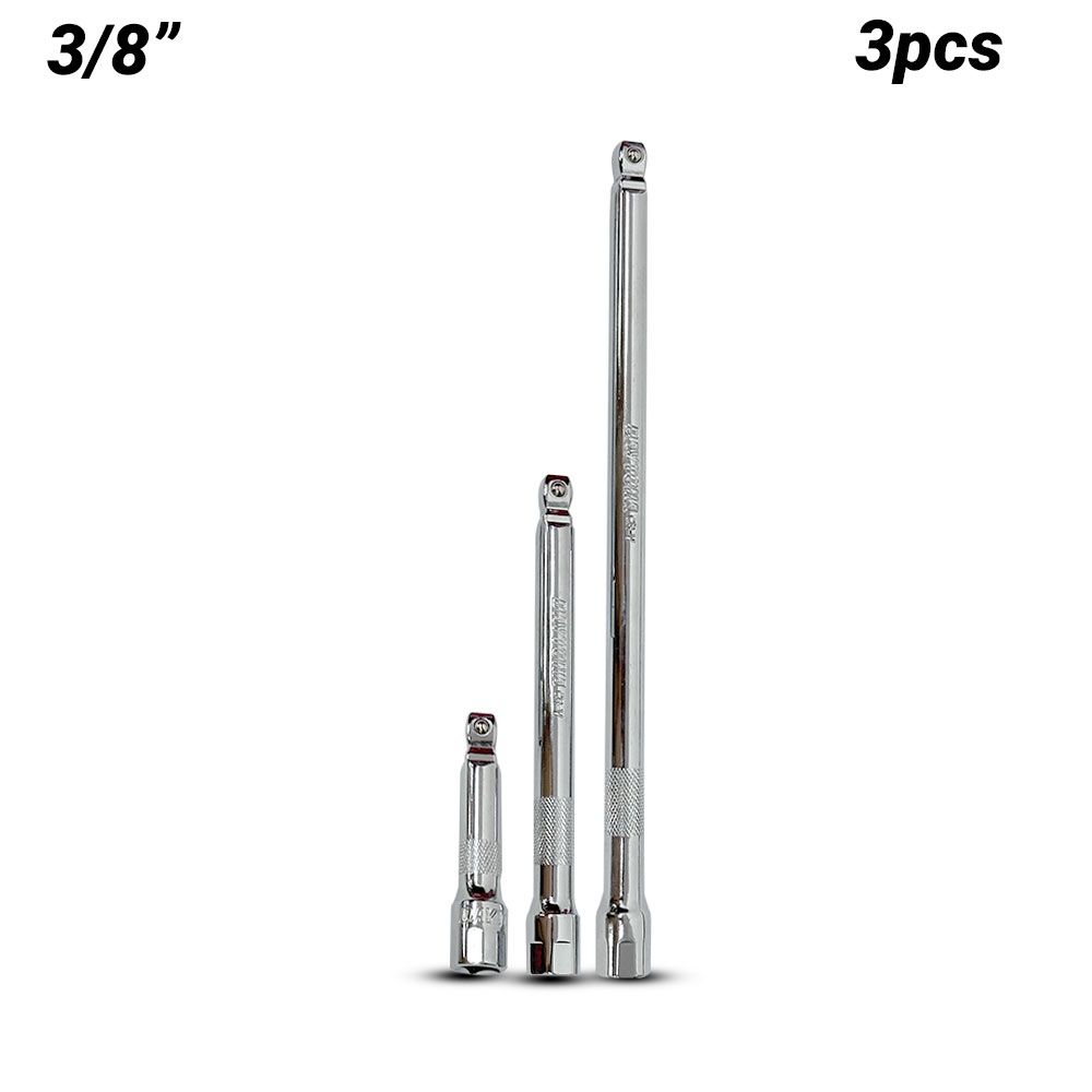 Daytona DWEH338 3pcs 3/8" Drive Wobble Hex Nut End Extension Bar Set