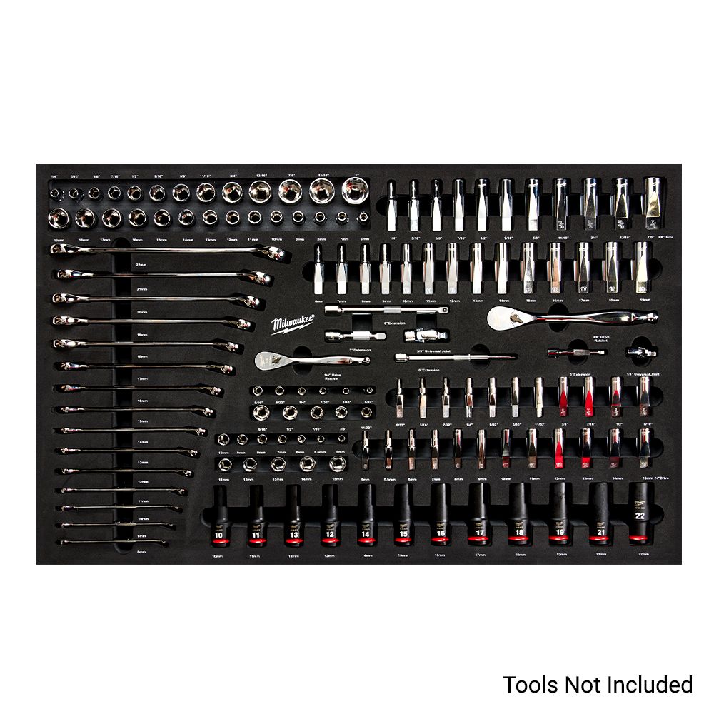 Milwaukee MTK238CSDF 3pce Drawer Foam Insert To Milwaukee Suit 238pce ...