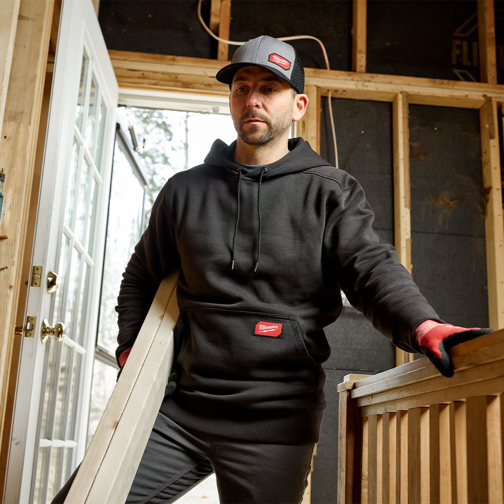 Milwaukee 351B FREEFLEX Midweight Pullover Hoodie Black - (S-2XL)