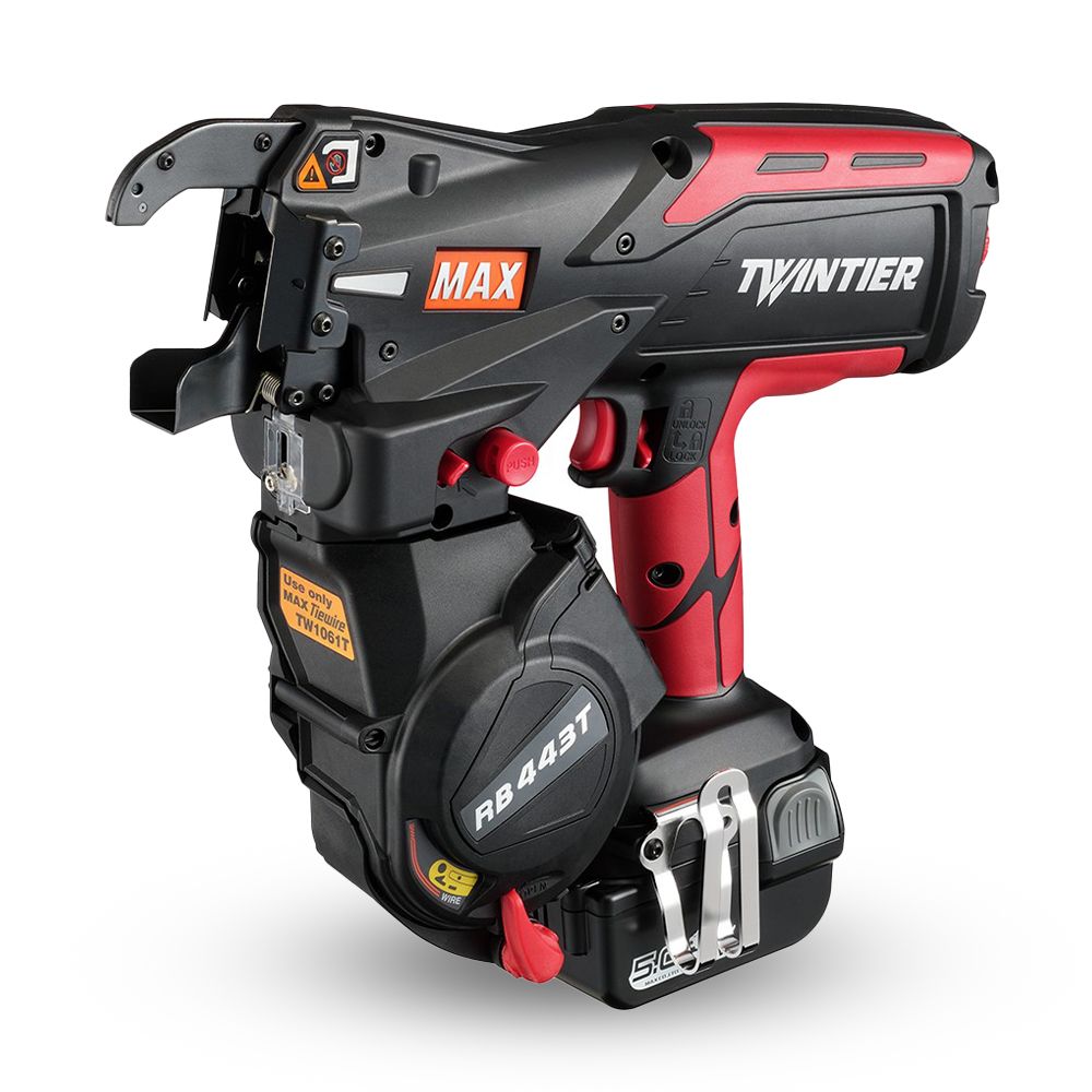 MAX MAX-RB443-25 14.4V 5.0Ah Li-ion Cordless Brushless Rebar Tying ...