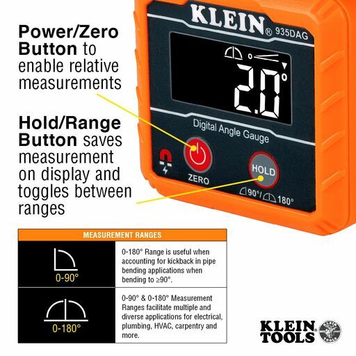 Klein A-935DAG Digital Angle Gauge and Level