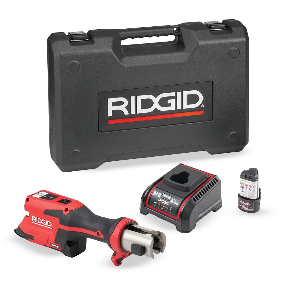 Ridgid RP251 (78818) 12V 2.5Ah 24kN Press Tool Combo Kit