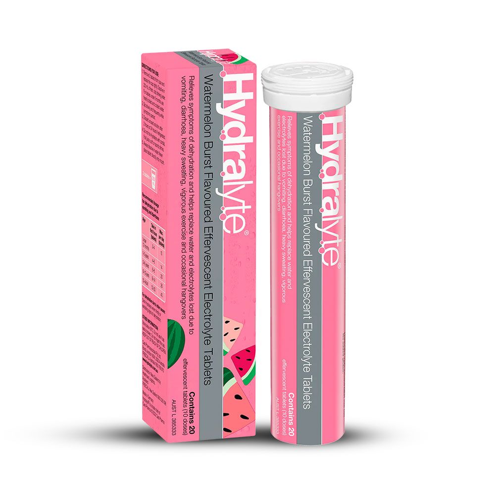 Hydralyte HLEWB20 Effervescent Watermelon Burst Tablet 20 Pack
