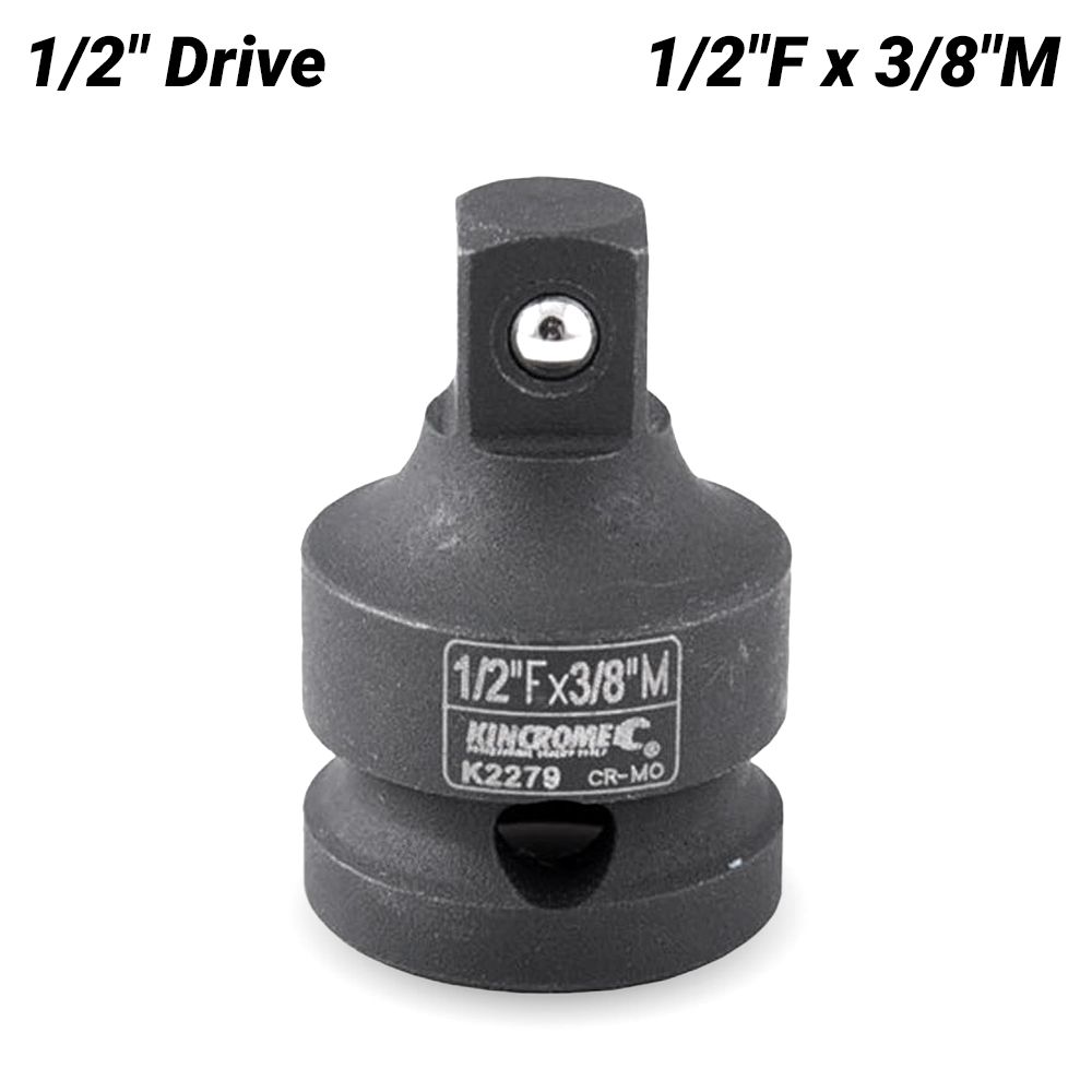 Kincrome K2279 1/2"F x 3/8"M 1/2" Drive Impact Adaptor