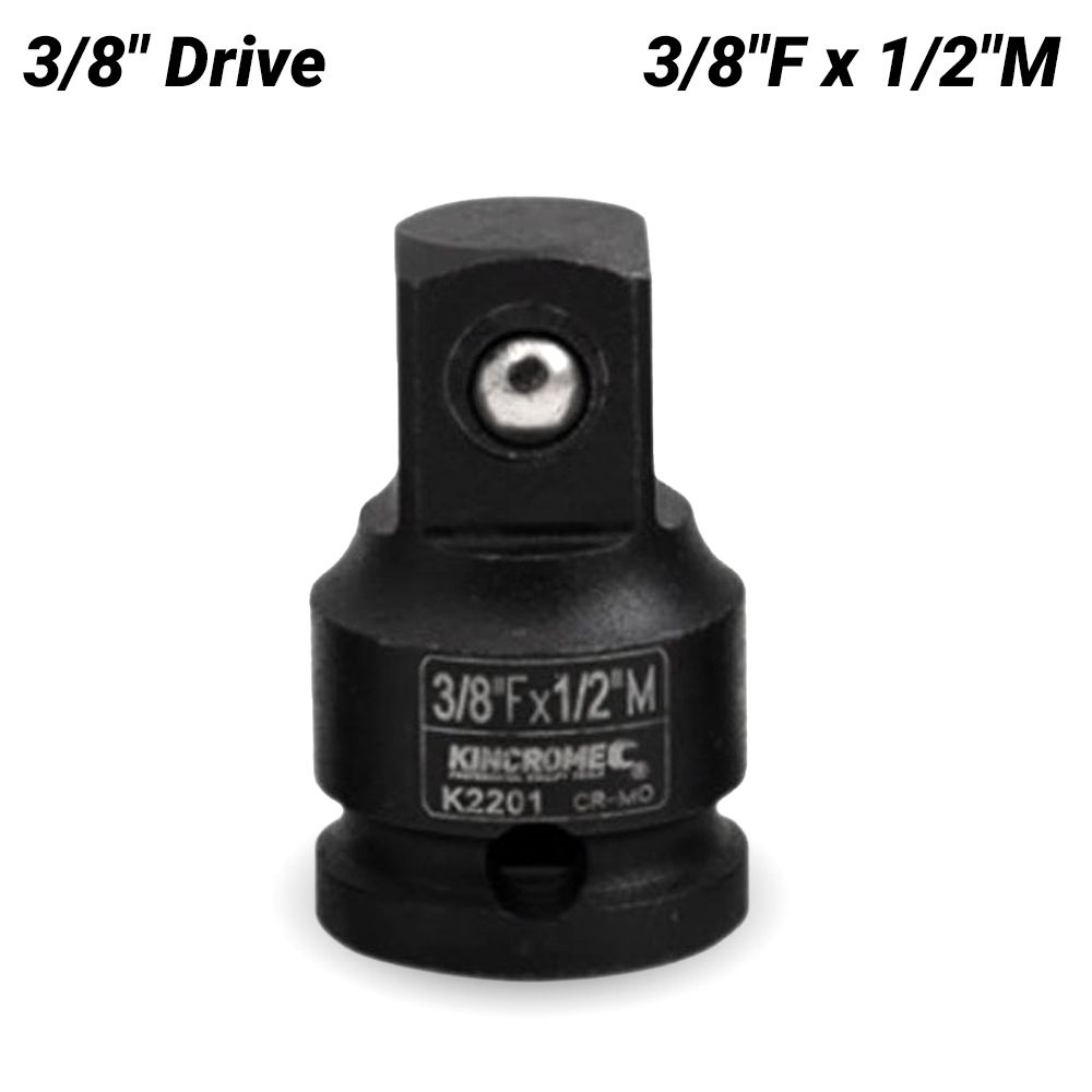 Kincrome K2201 3/8"F x 1/2"M 3/8" Drive Impact Adaptor