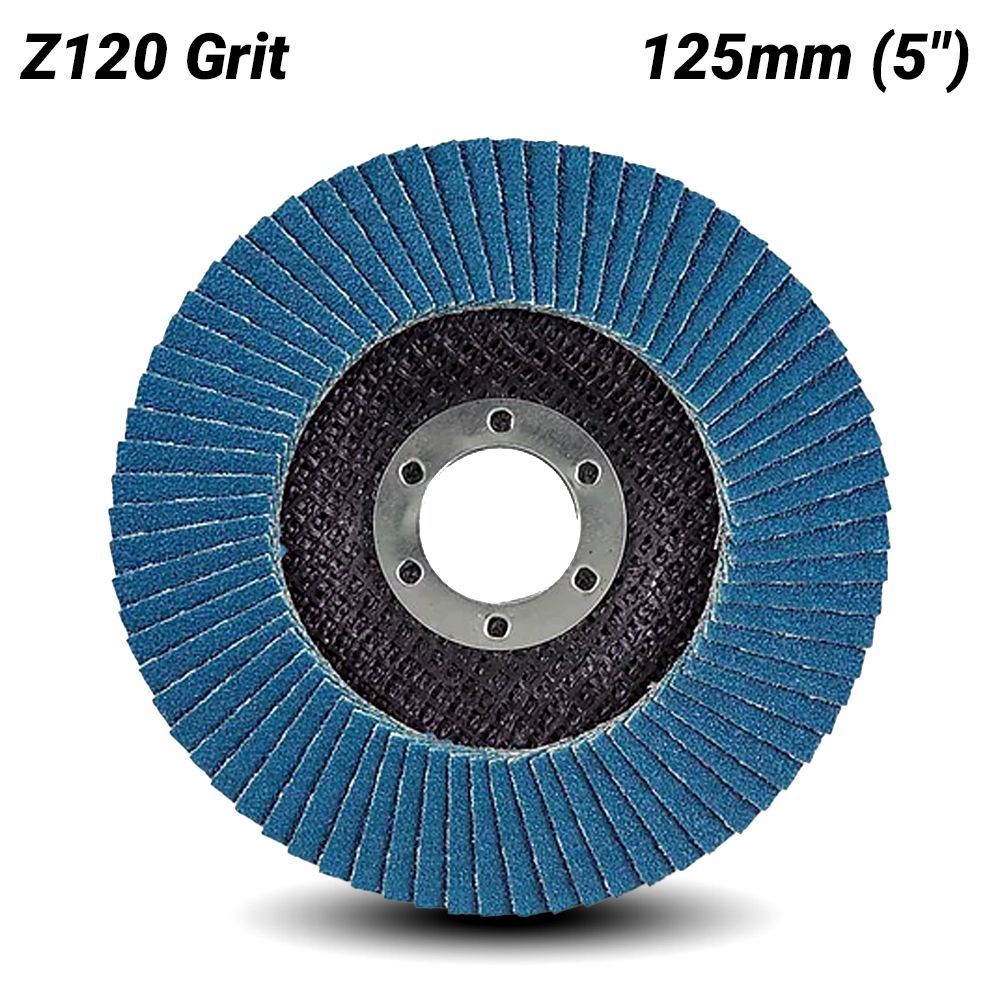 Makita D-63812 125mm (5") Z120 Grit Zirconia Angled Flap Disc