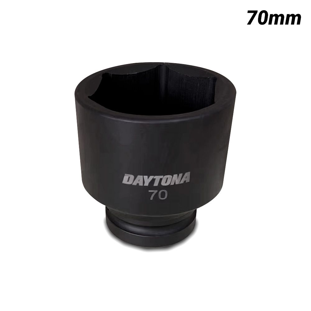 Daytona D1S70MM 70mm 1" Drive 6 Point Metric Impact Socket