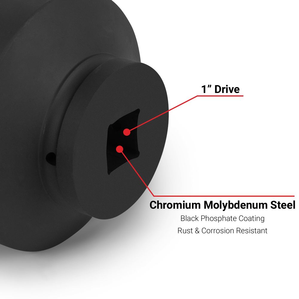 Daytona D1S100MM 100mm 1" Drive 6 Point Metric Impact Socket