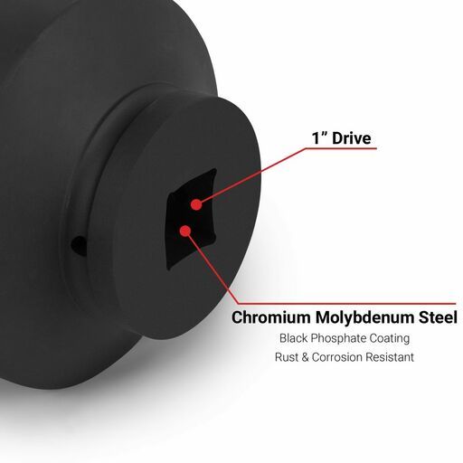Daytona D1S100MM 100mm 1" Drive 6 Point Metric Impact Socket