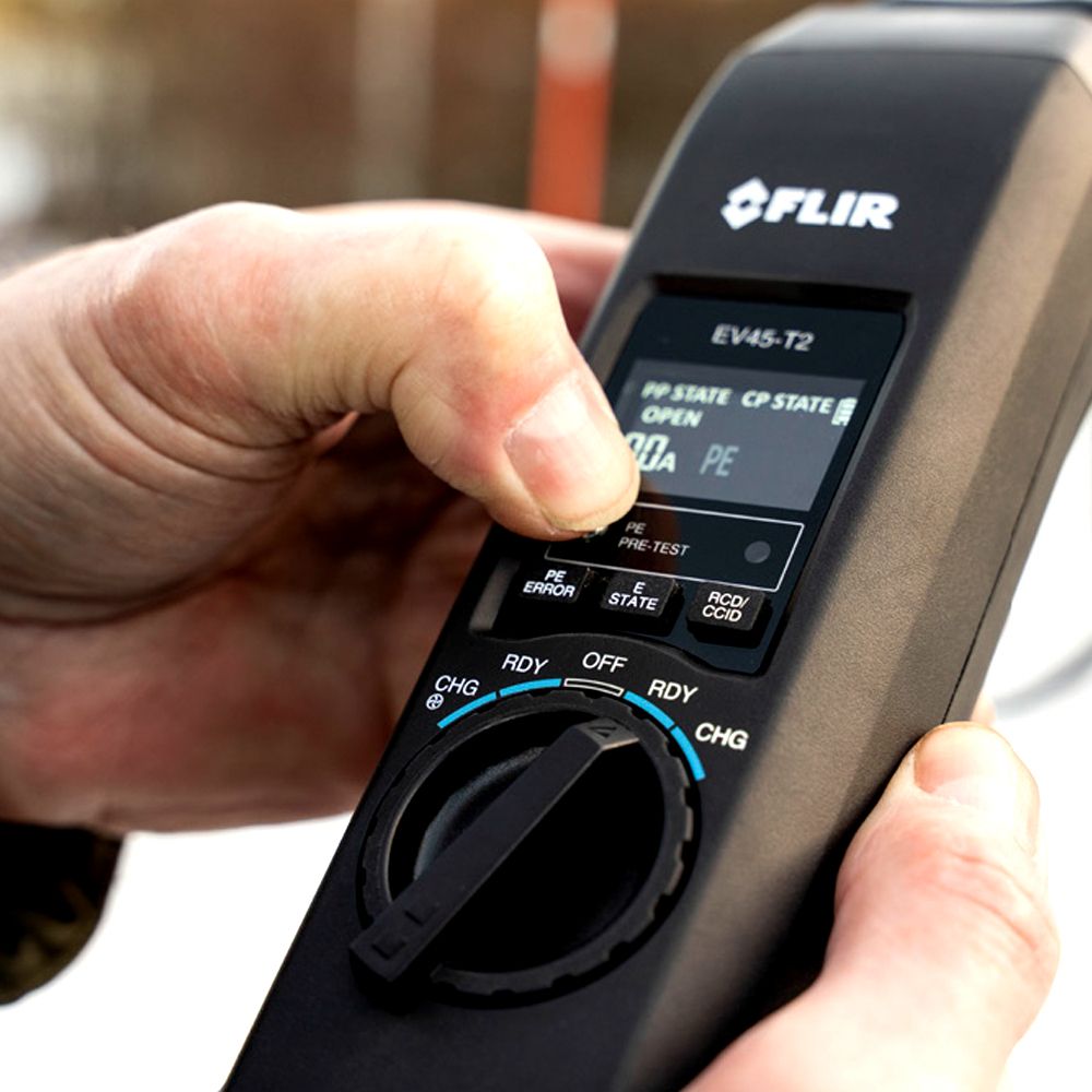 FLIR EV45-T2 EV Charger Test Adapter with Type 2 Plug and Type 1 Converter