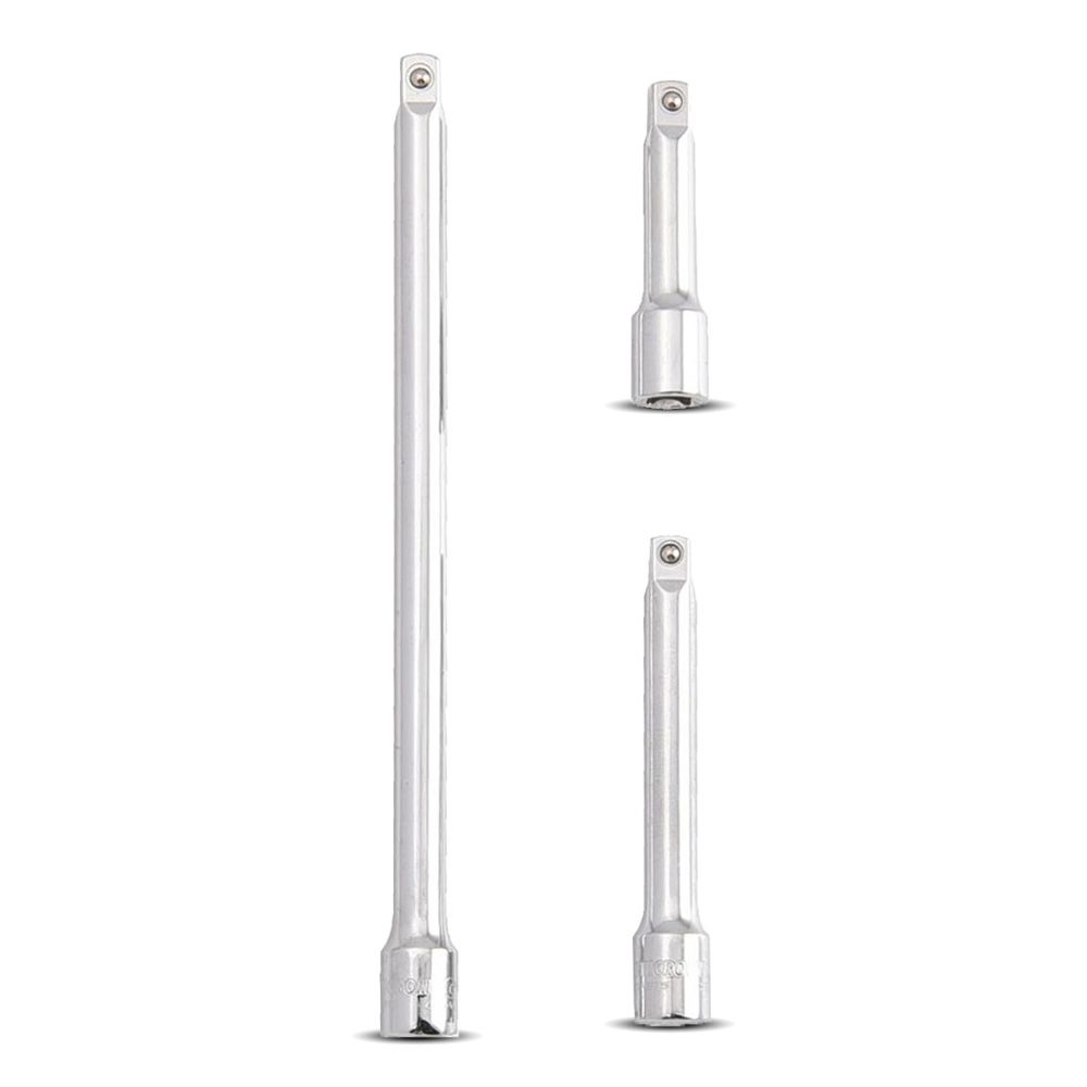 Kincrome K2923 3pce 1/4" Drive Mirror Polish Extension Bar Set