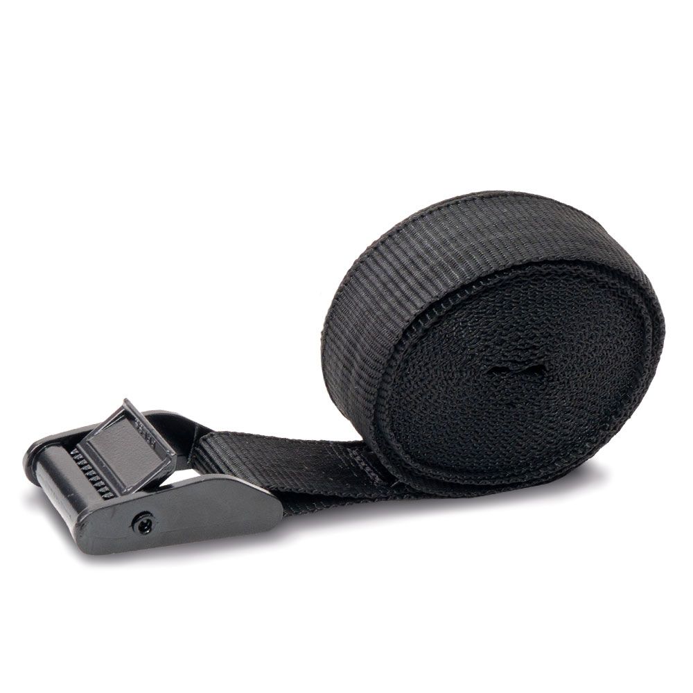 Climbrite CSTR4M 4m x 22mm Tie Down Strap150kg Black