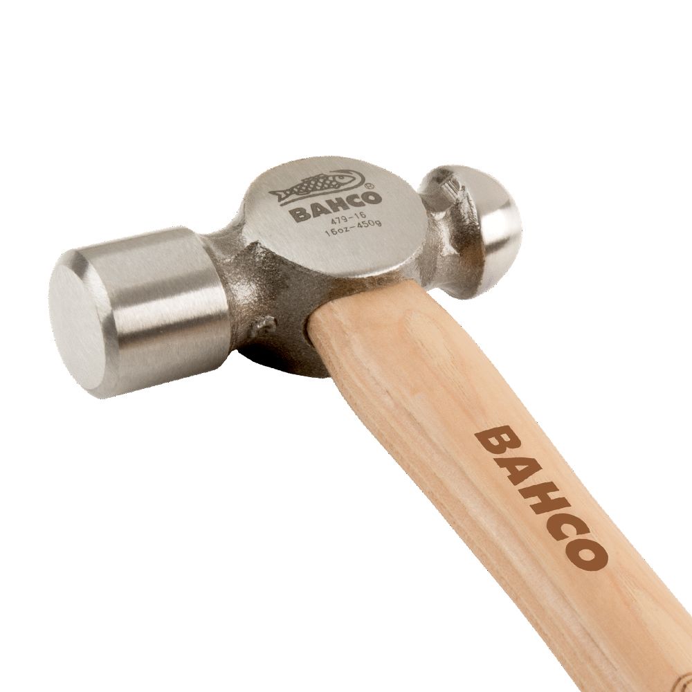 Bahco 479-12 320mm Ball Pein Hammer with Hickory Handle