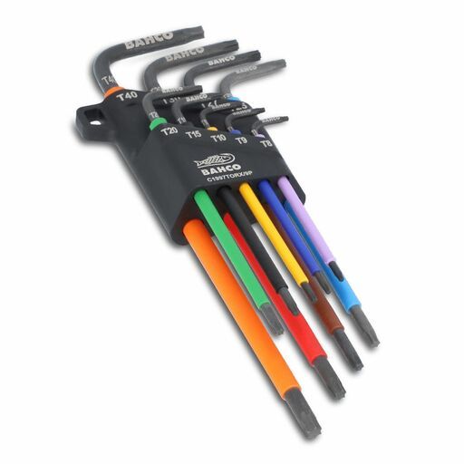 Bahco C1997TORX/9P 9pce Long TORX Coloured L-Key Set