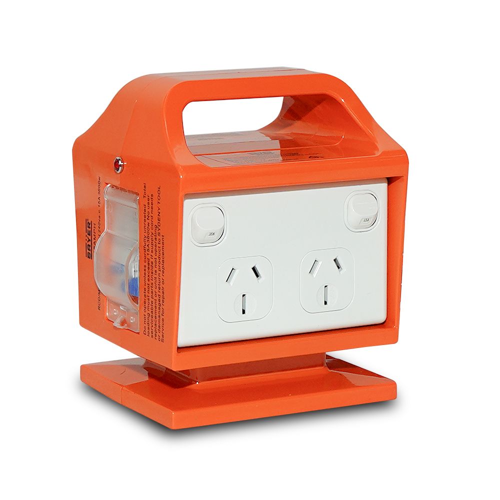 Bayer B15AMPH 240V Power Outlet 15Amp Quad Outlet Portable power Safety Box