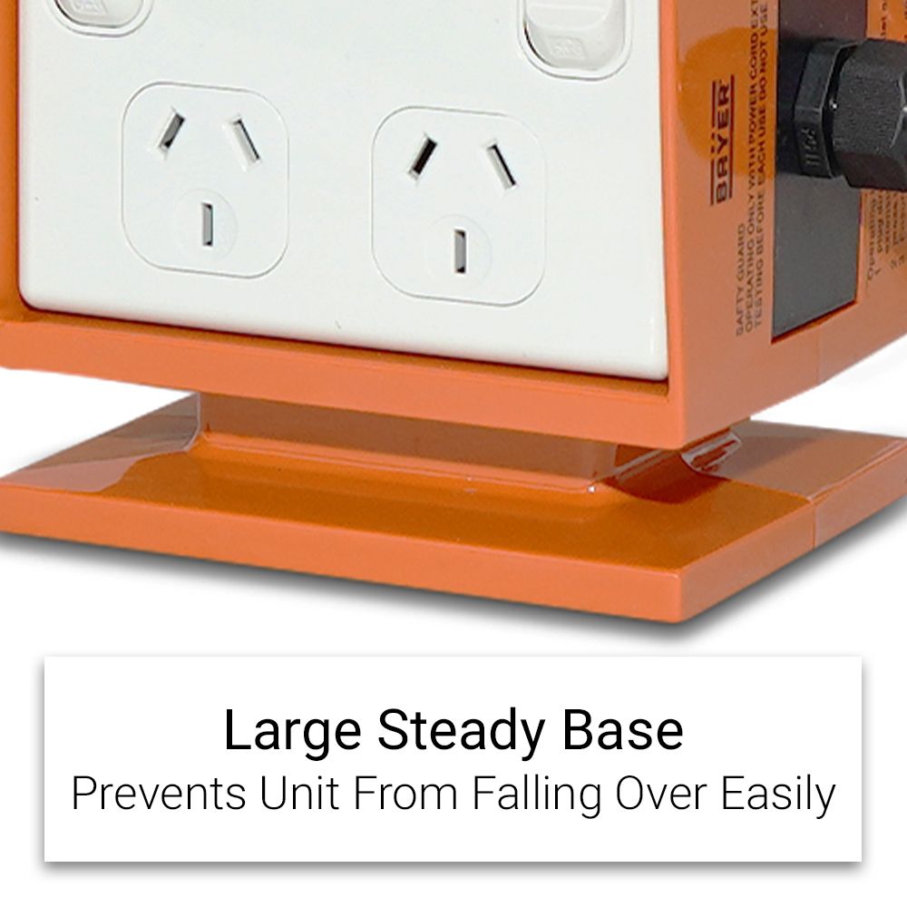 Bayer B15AMPH 240V Power Outlet 15Amp Quad Outlet Portable power Safety Box