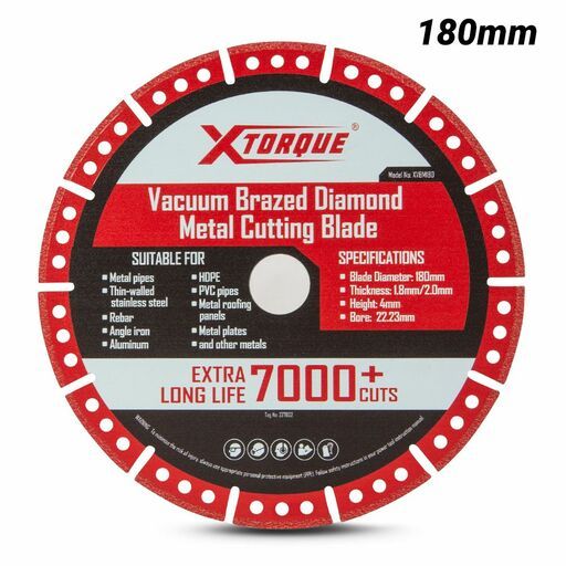 Xtorque XVBM180 180mm x 22.23mm x 1.4mm Vacuum Brazed Diamond Metal ...