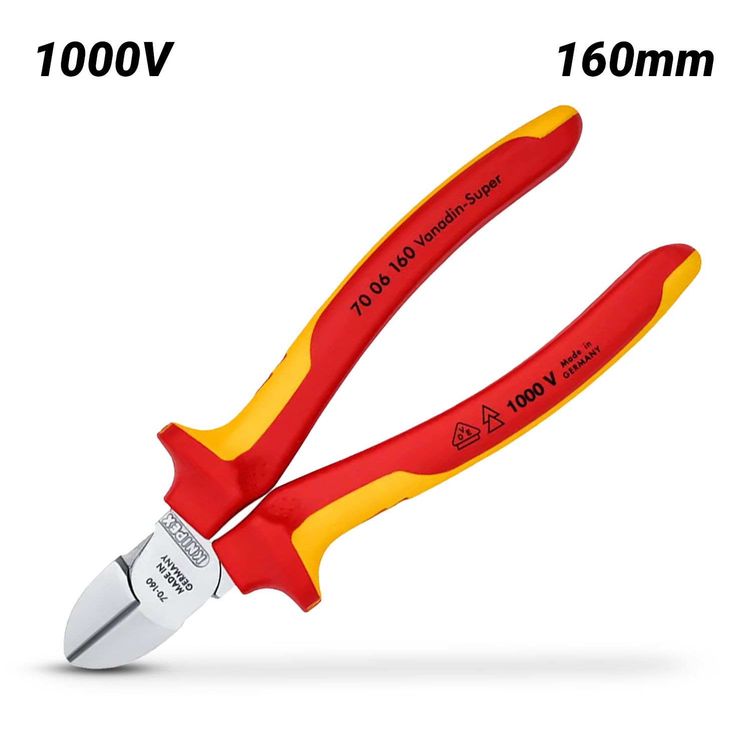 Knipex 7006160SB 160mm 1000V VDE Diagonal Cutting Plier