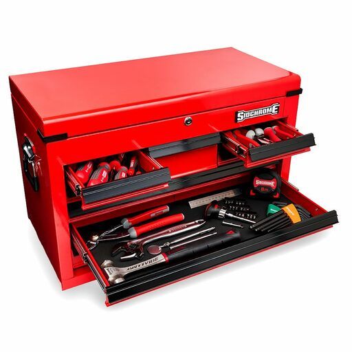 Sidchrome SCMT10163HR 226pce Metric & A/F 13 Drawer Red Hyper Colour ...