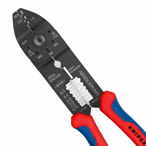 Knipex 9721215B 230mm Non-Insulated Open Plug Type Connectors Crimping ...