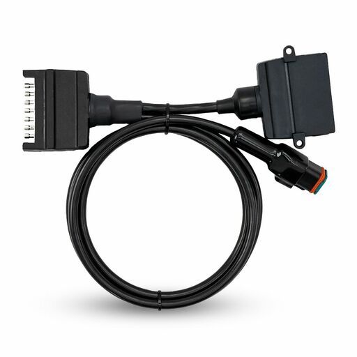 Elecbrakes A7LR-7 7 Large Round Pin Plug to 7 Flat Pin Socket