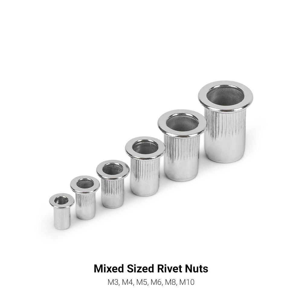 Fixed Fasteners FFRN180 180pce 304 Stainless Steel Pan Head Mixed Rivet ...