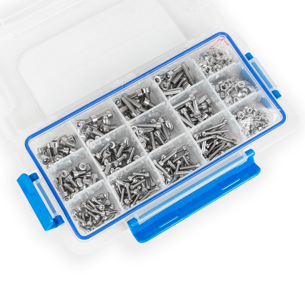 Fixed Fasteners FFFS540 540pce Flat Head Socket Cap Assortment Kit