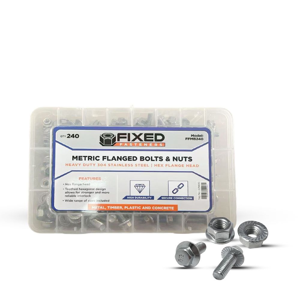 Fixed Fasteners FFMB240 240pce Heavy Duty Stainless Steel Metric ...